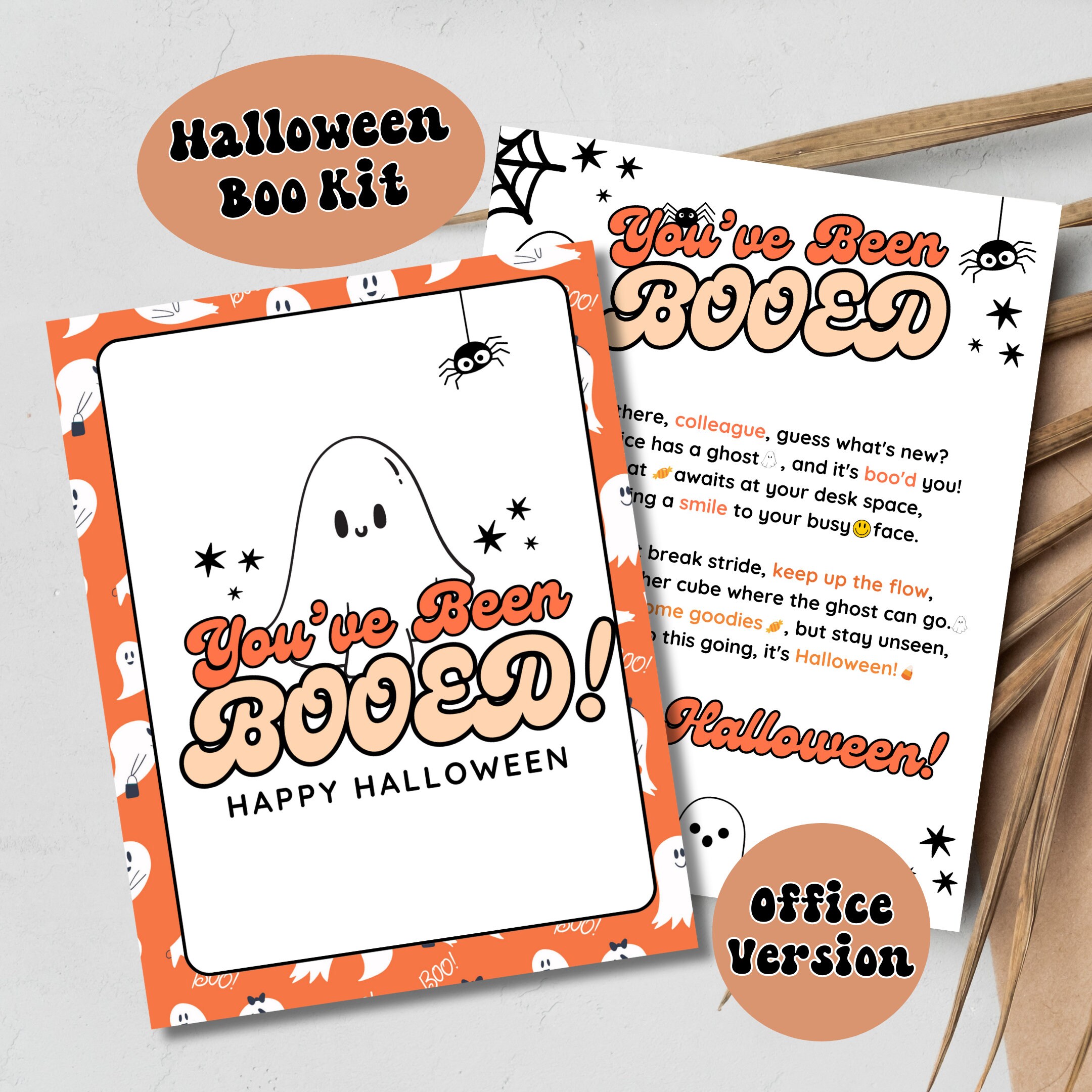 I've Been Booed Coworker Game | I've Been Booed at Work Printable | You ...