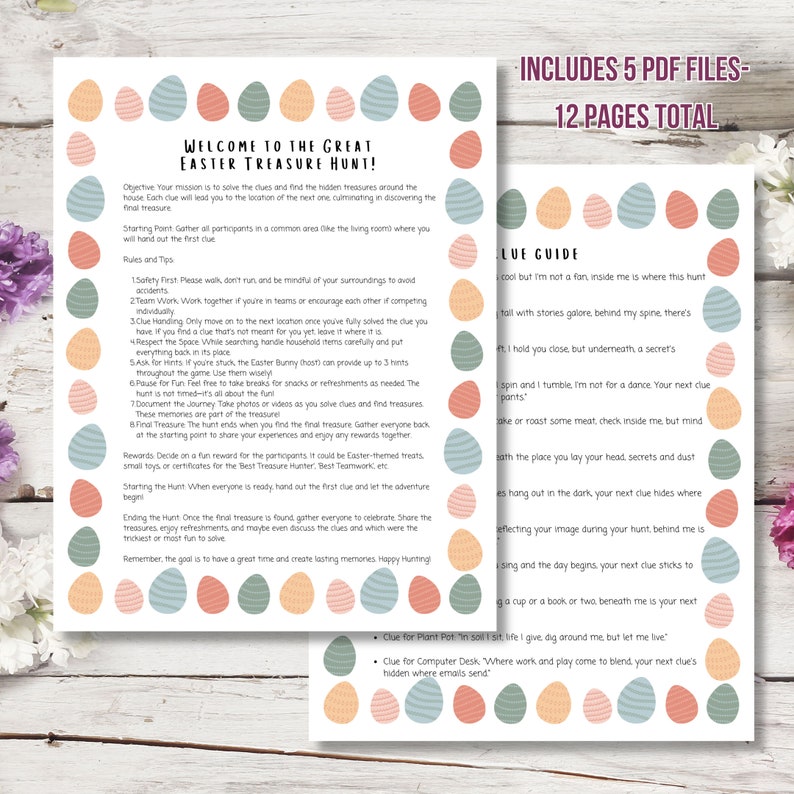 Indoor Easter Egg Hunt | Easter Scavenger Hunt | Easter Activity ...