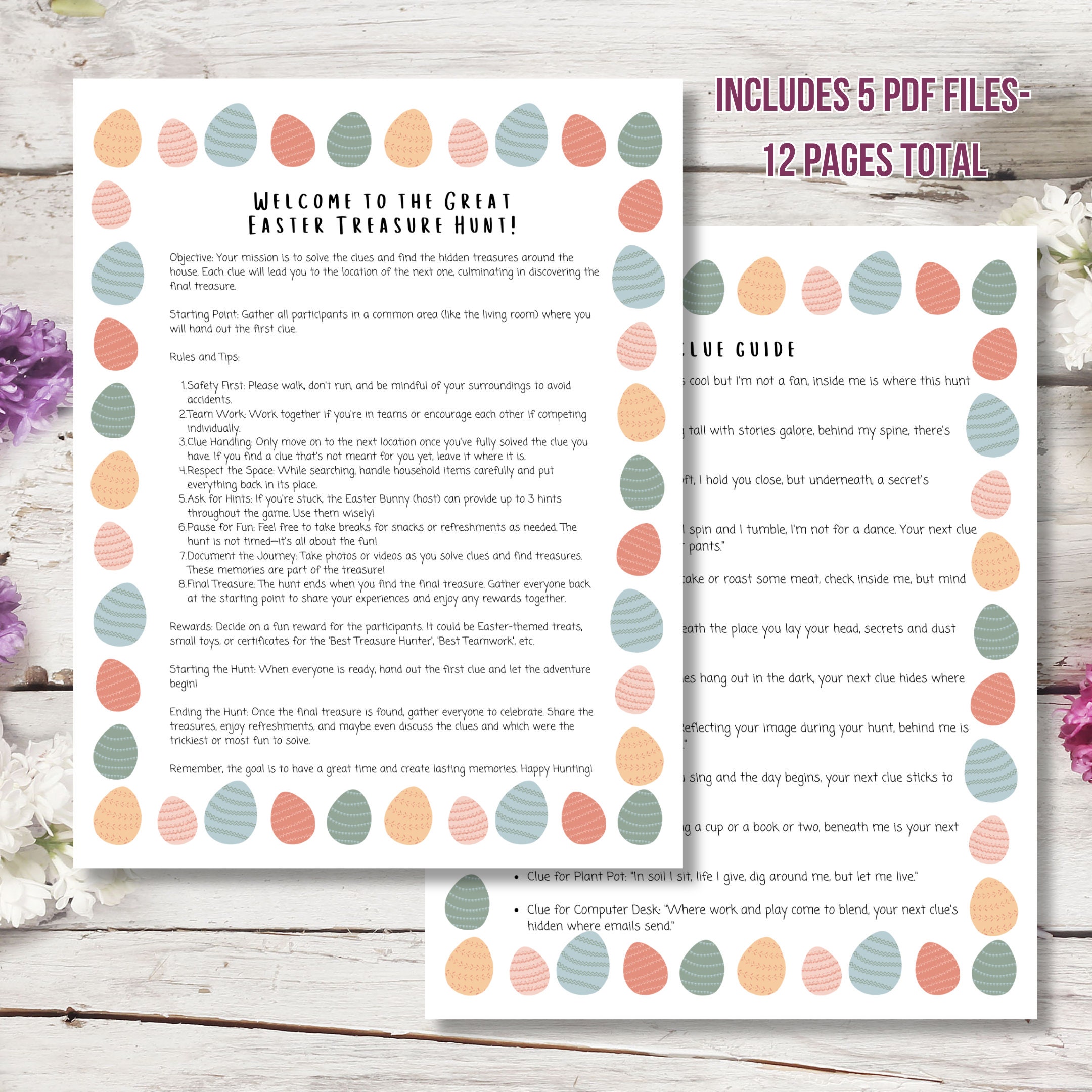 Indoor Easter Egg Hunt | Easter Scavenger Hunt | Easter Activity ...