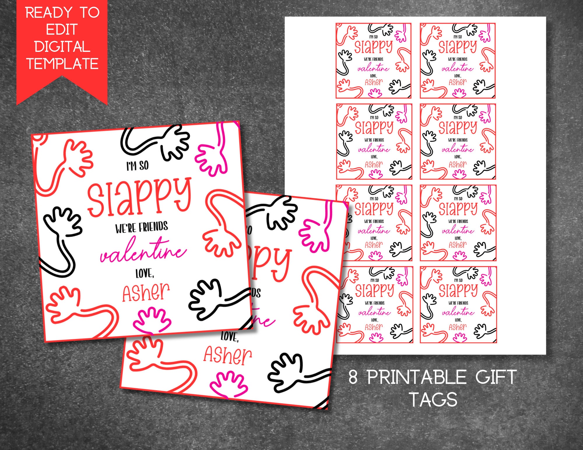 Sticky Hand Valentines | Sticky Hand Valentine Cards | Sticky Hand ...