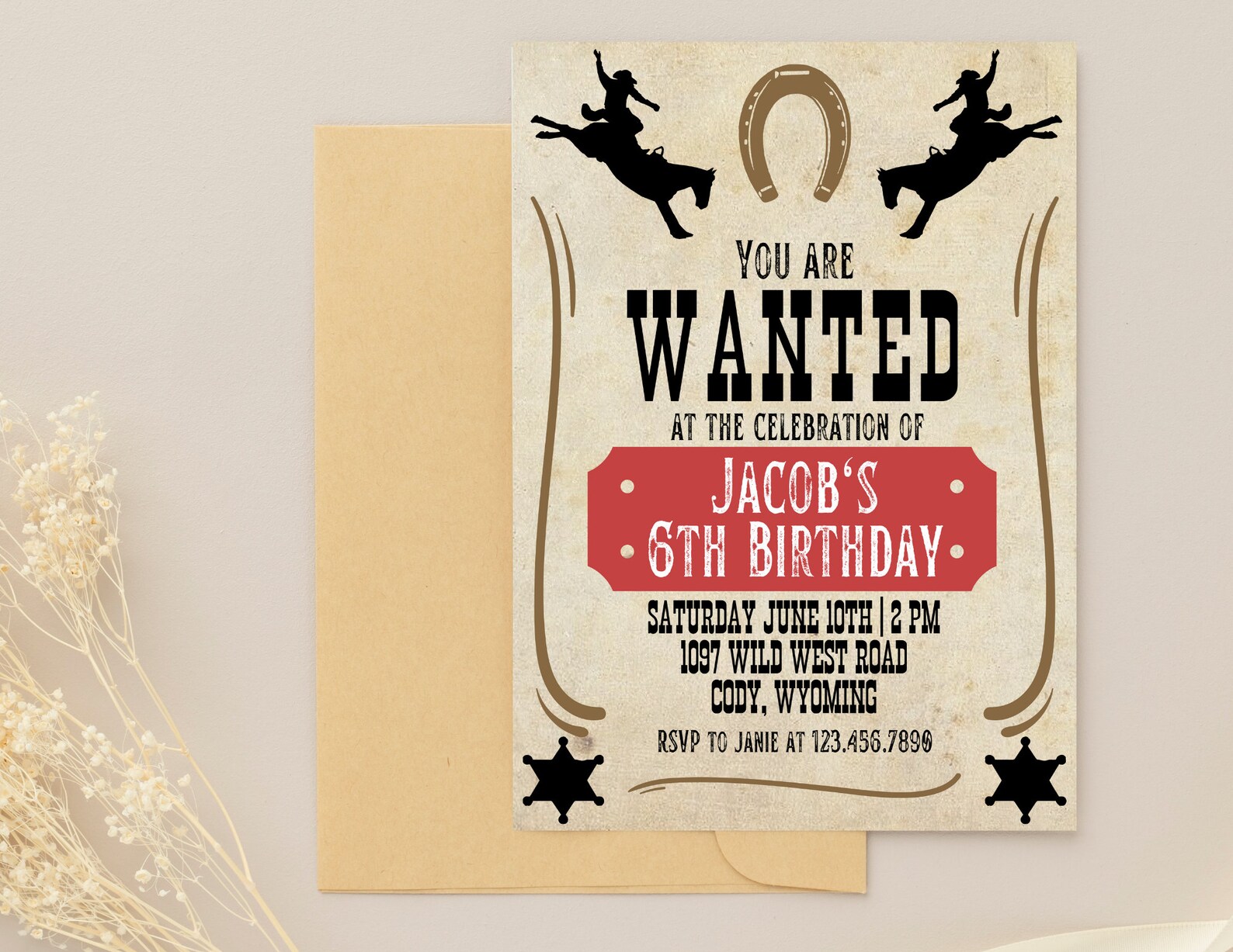 Wanted Birthday Invitations | Wanted Birthday Invitation Template ...