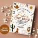 First Rodeo Birthday Invitation Template Boy Rodeo Invite First ...