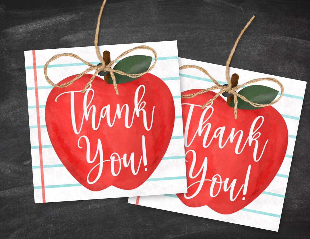 Teacher Appreciation Tag, Apple Teacher Appreciation Week Tag ...