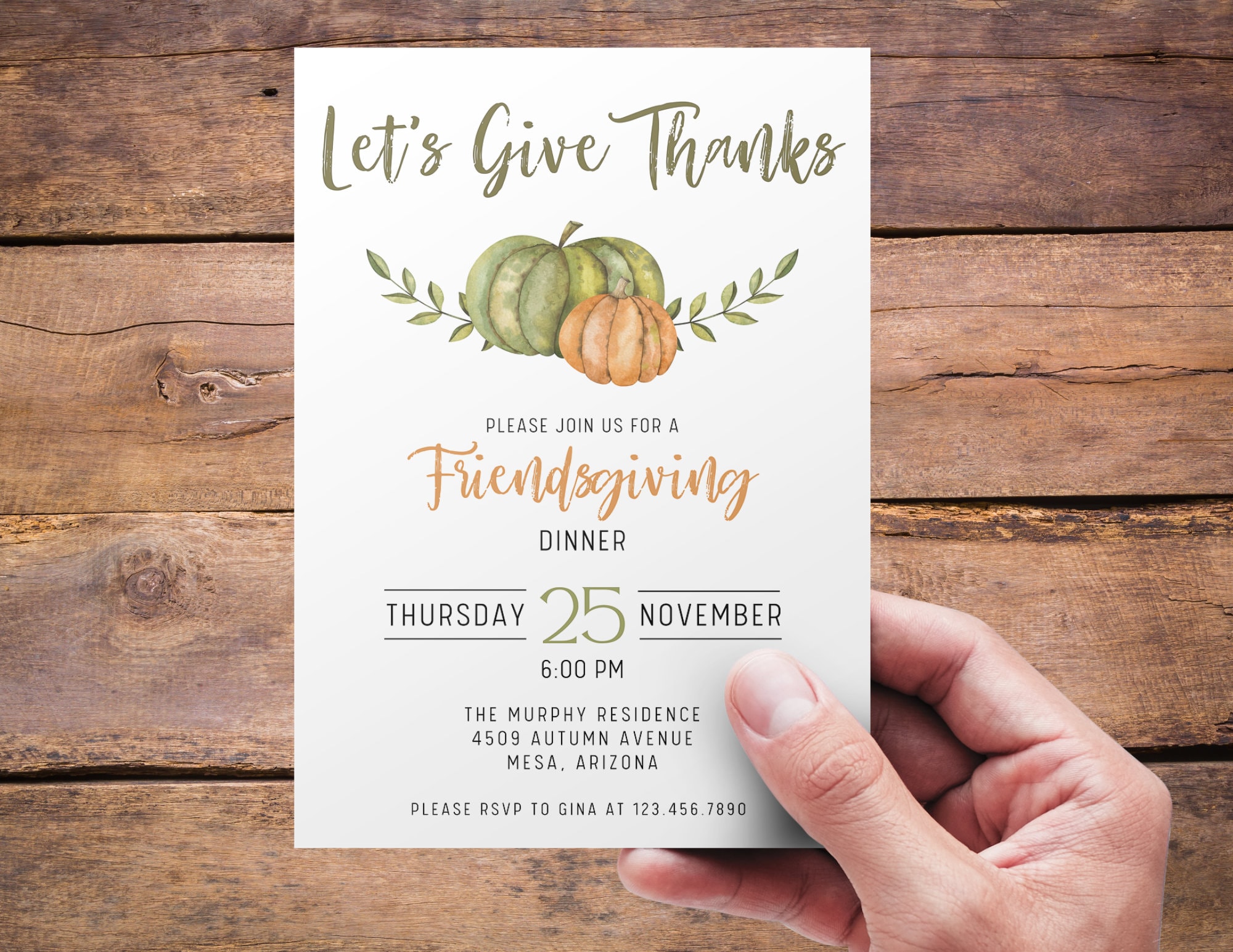 Friendsgiving Invitation | Friendsgiving Dinner Invite | Friendsgiving ...