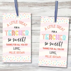 Teacher Appreciation Tag, Sweet Treat Teacher Appreciation Week Tag ...