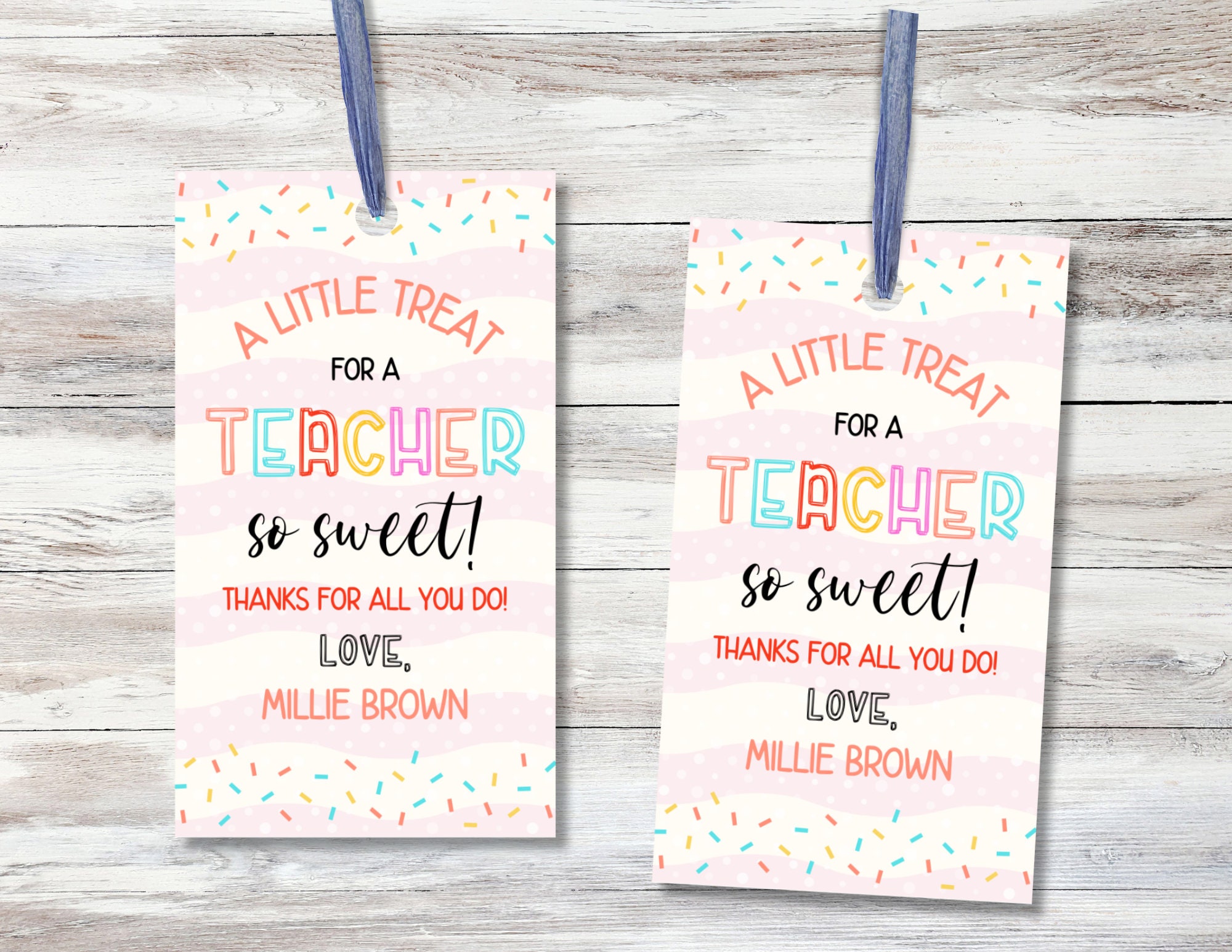 Teacher Appreciation Tag, Sweet Treat Teacher Appreciation Week Tag ...