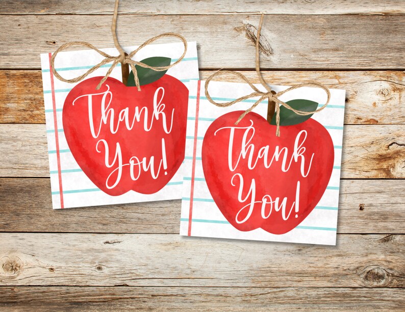 Teacher Appreciation Tag, Apple Teacher Appreciation Week Tag ...
