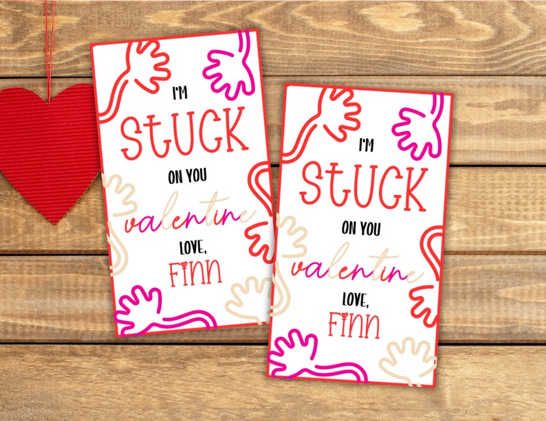 Sticky Hand Valentines | Sticky Hand Valentine Cards | Sticky Hand ...