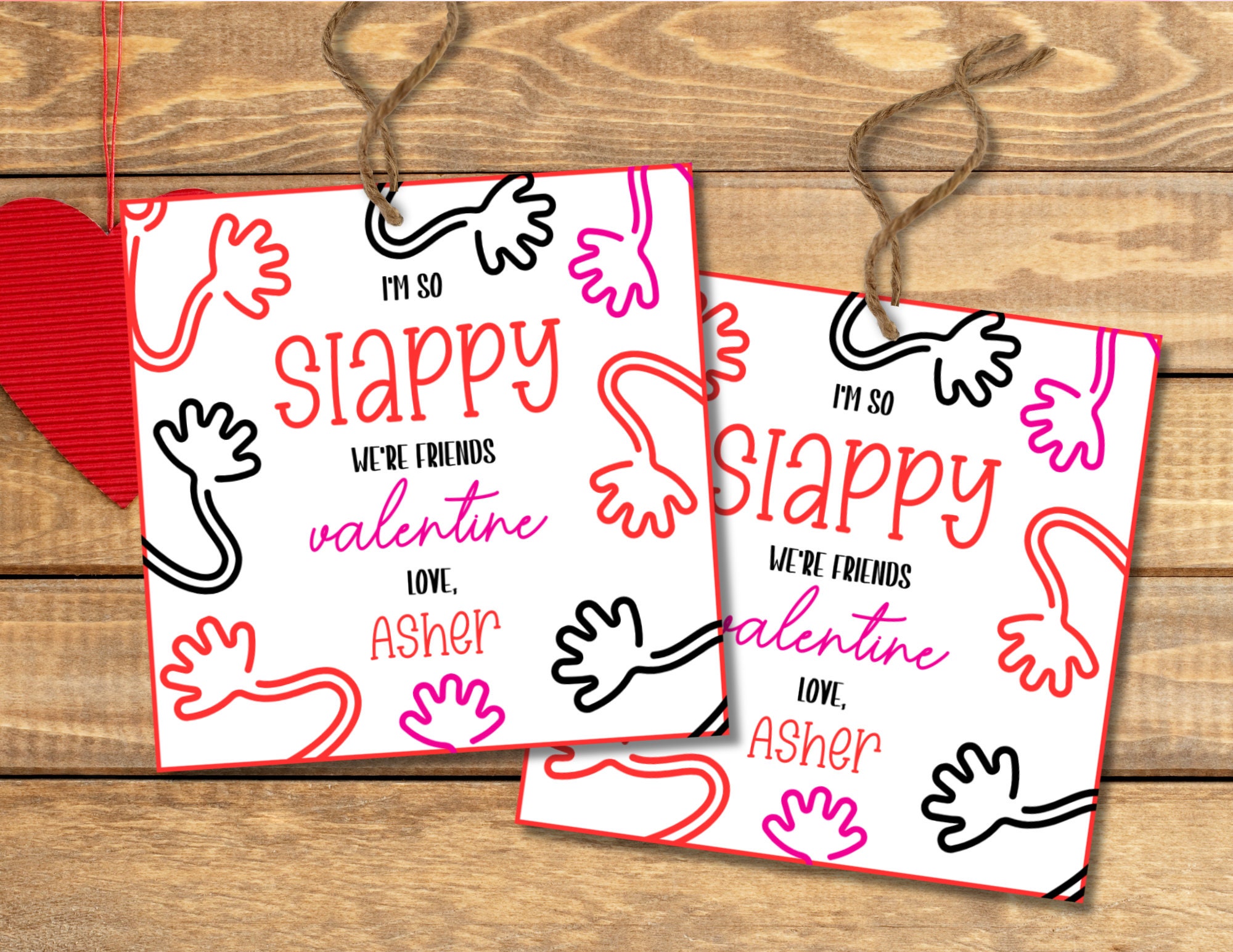 Sticky Hand Valentines Sticky Hand Valentine Cards Sticky Hand ...