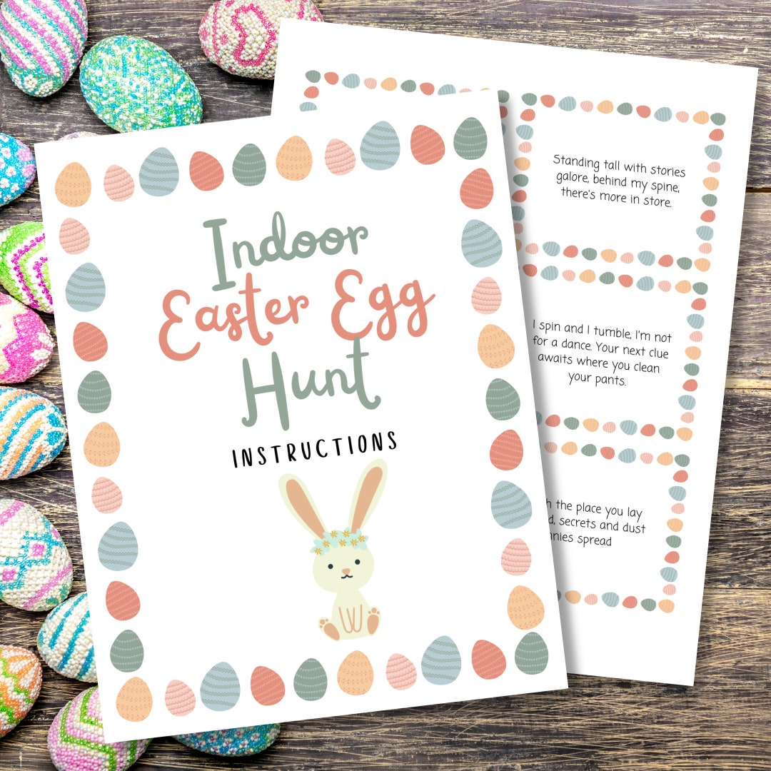 Indoor Easter Egg Hunt | Easter Scavenger Hunt | Easter Activity ...