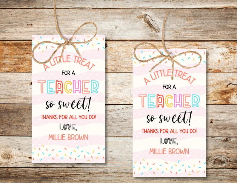 Teacher Appreciation Tag, Sweet Treat Teacher Appreciation Week Tag ...