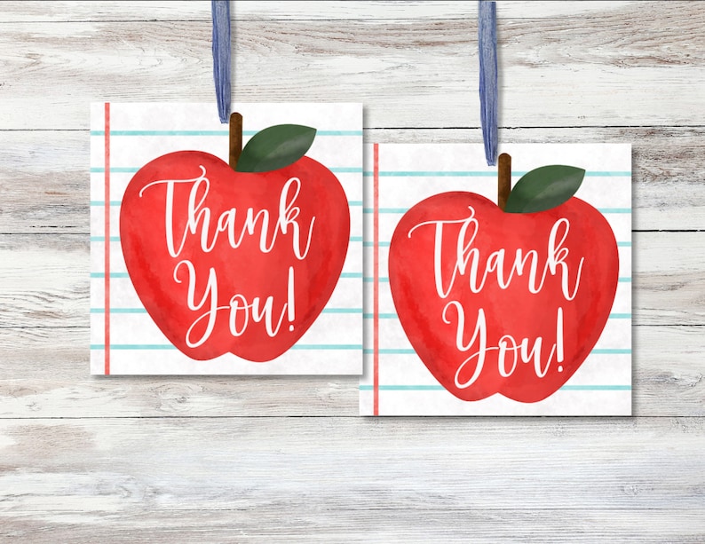Teacher Appreciation Tag, Apple Teacher Appreciation Week Tag ...