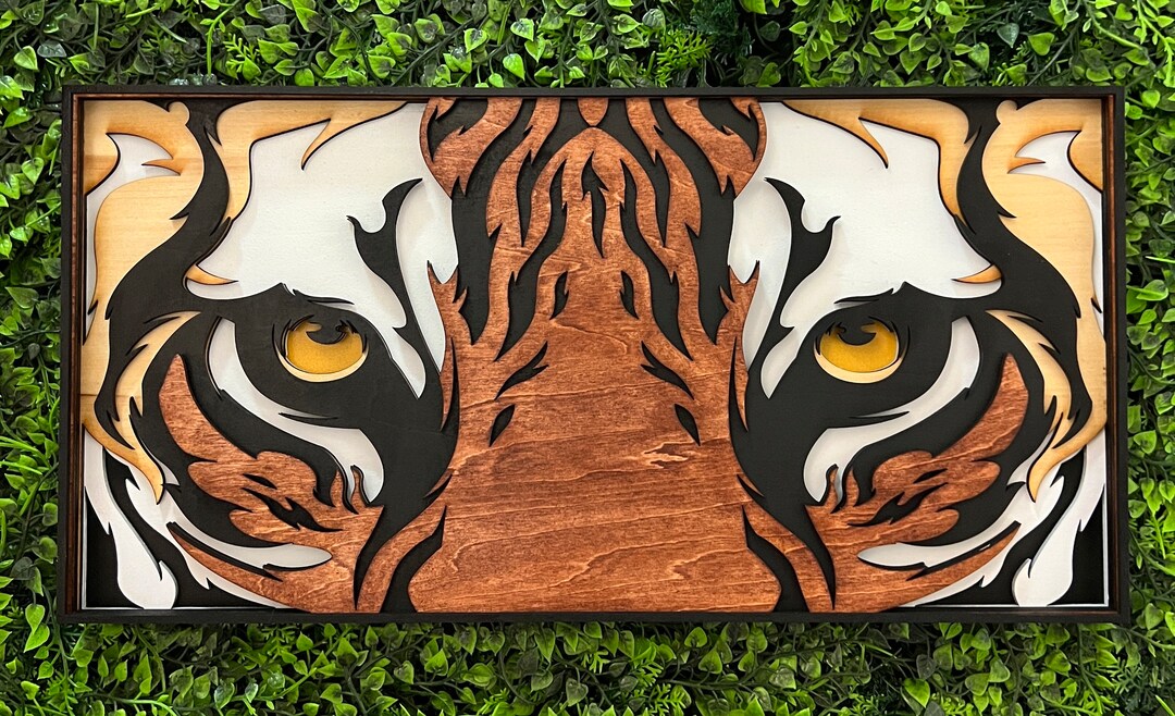 Tiger Eyes Layered Wall Hanging - Etsy