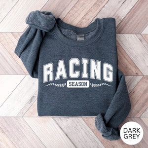 Racing Season Crewneck Personalized Race Sweatshirt Racing - Etsy