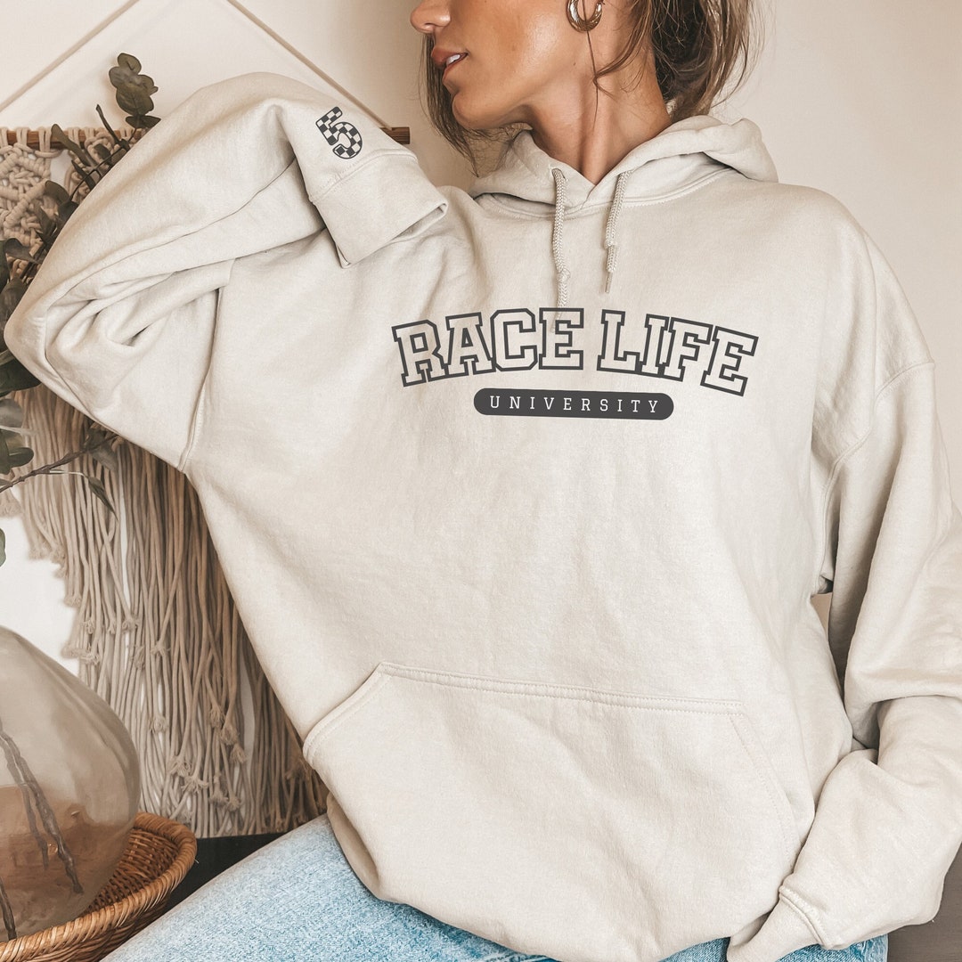 RACE LIFE Hoodie, Personalized Race Sweatshirt, Race Day Sweatshirt ...