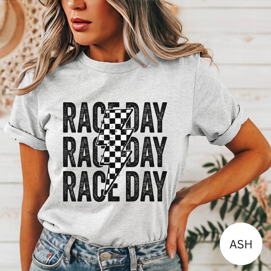 Race Day Checkered Shirt, Race Shirt, Race Day Tee, Race Day Vibes ...