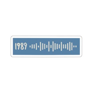Clean Taylor Swift 1989 Spotify Barcode Sticker - Etsy