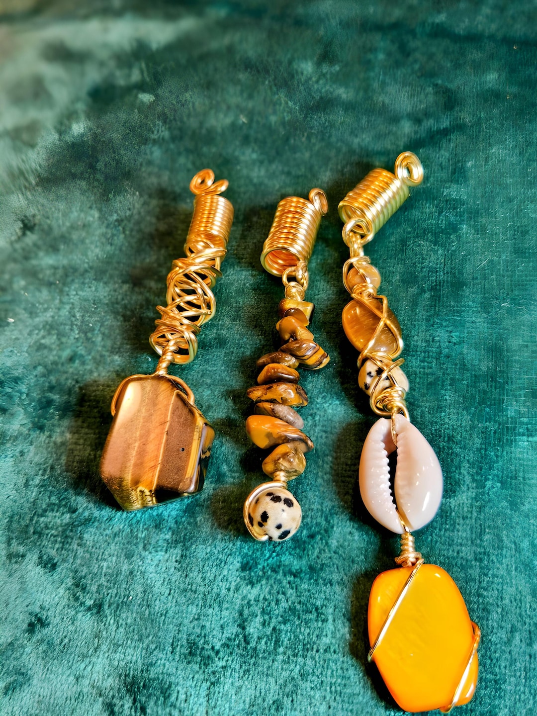 Custom Boho Loc Adornments || Loc Jewelry || Boho Braid Charms || Gold ...