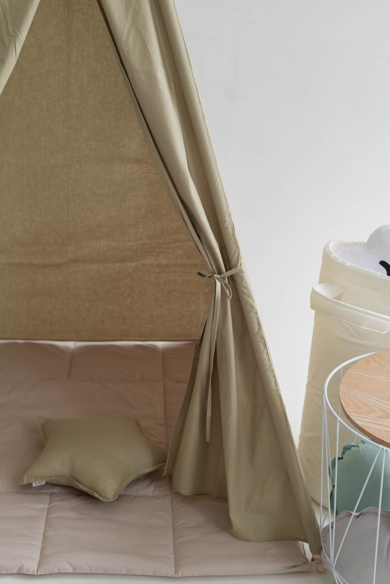 Teepee Tent + Floor Mat, Teepee Tent for Kids, Kids Teepee, Teepee Tent ...