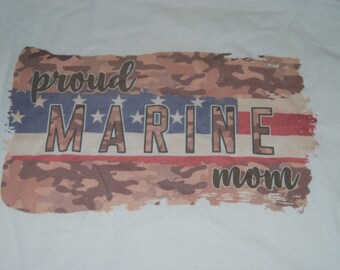Proud Usmc Marine Mom T Shirt - Etsy