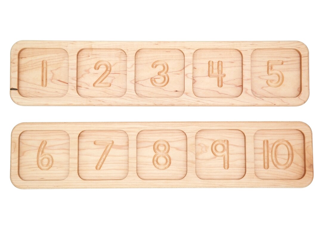 Montessori Inspired Ten Frame for Sorting and Counting, Wooden Counting ...