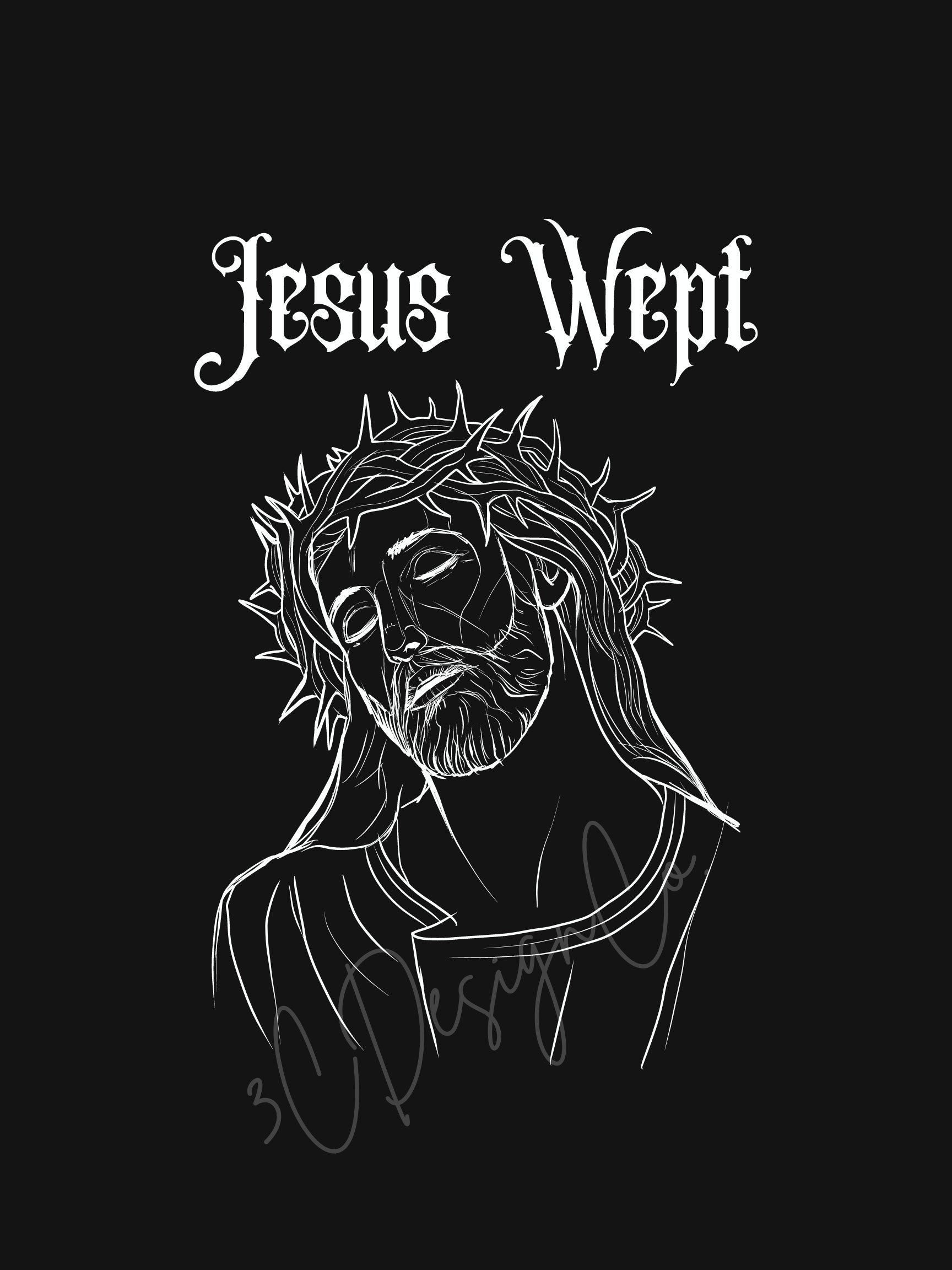 JESUS WEPT Poster Digital Download - Etsy