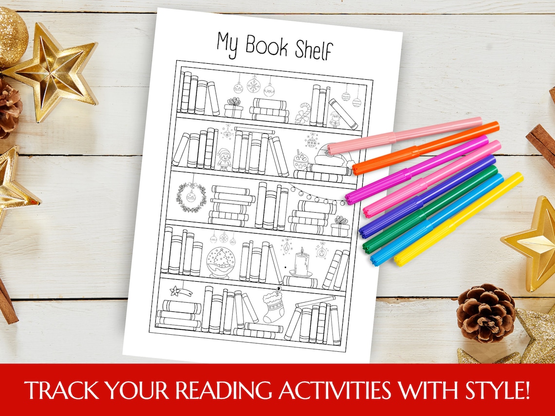 Printable Book Shelf Trackers Reading Journal 2024, Printable Reading ...