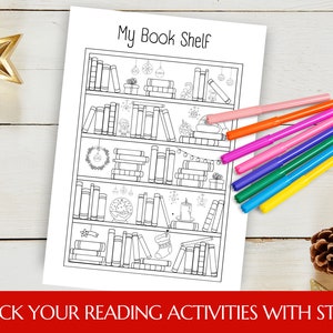 Printable Book Shelf Trackers Reading Journal, Printable Reading ...