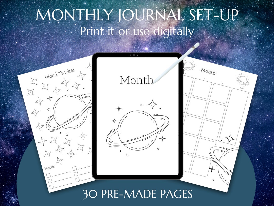 Premade Journal Pages 2024 Digital Journal Pages April May Printable ...