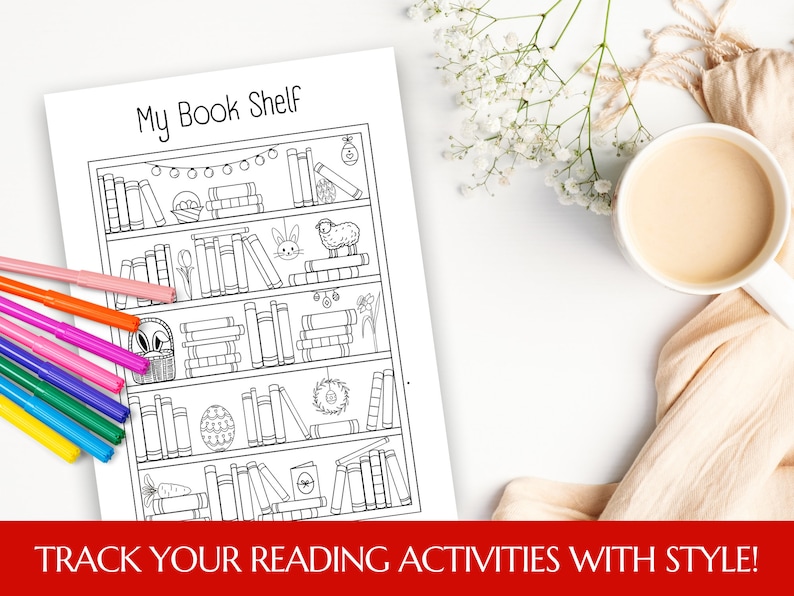 Printable Book Shelf Trackers Reading Journal 2024, Printable Reading ...