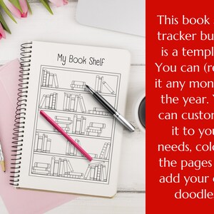 Printable Book Shelf Trackers Reading Journal, Printable Reading ...