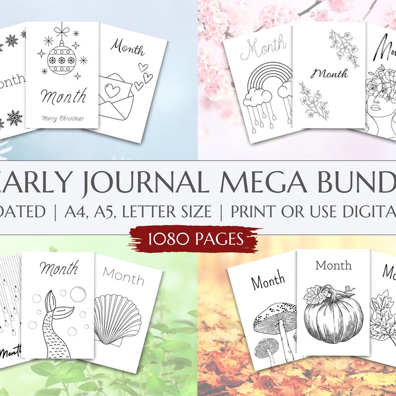 Printable Journal - Etsy