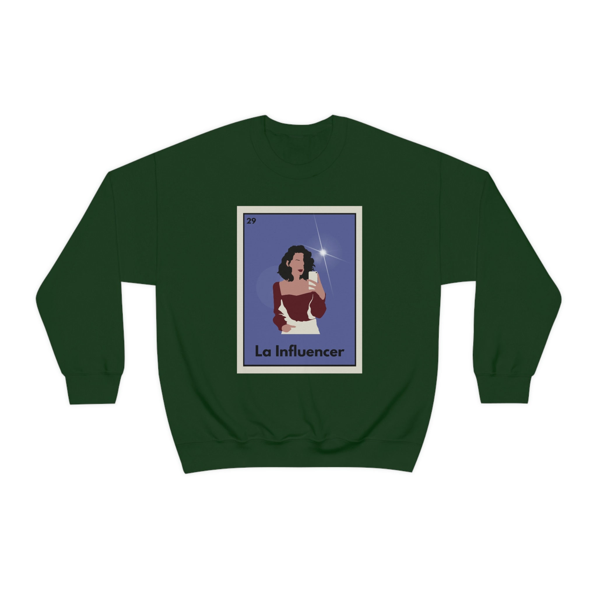 Loteria Sweatshirt La Influencer Latina Latinx Inspired Mexican Bingo ...