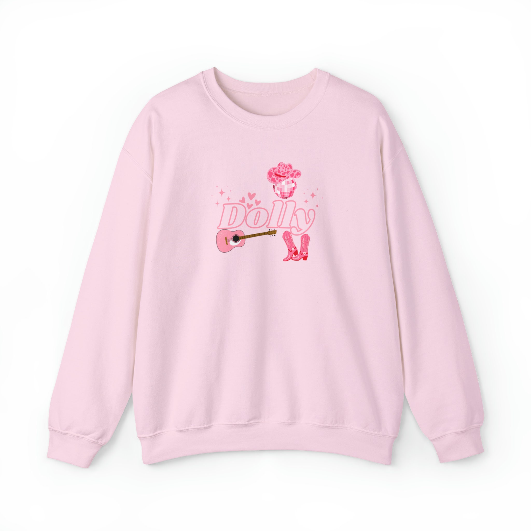 Dolly Parton Sweater | I Love Dolly Sweatshirt | Pink Cowgirl | Boots ...