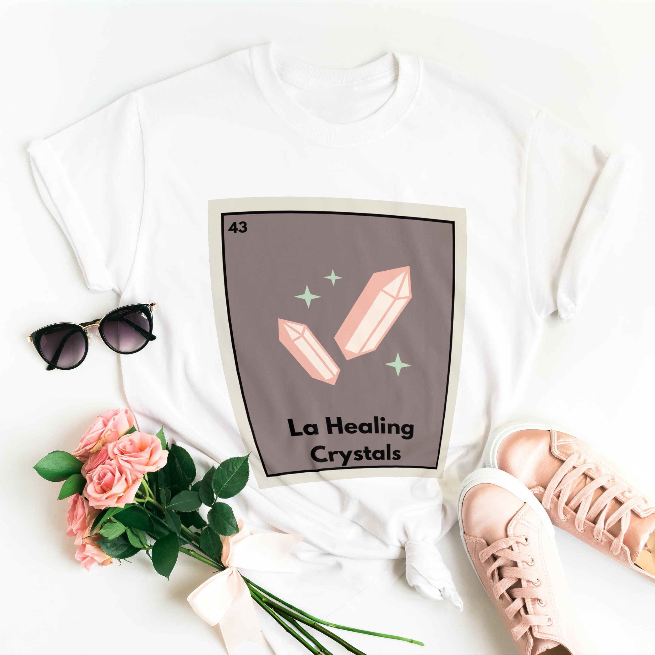 Loteria Shirt La Healing Crystals Latina Latinx - Etsy
