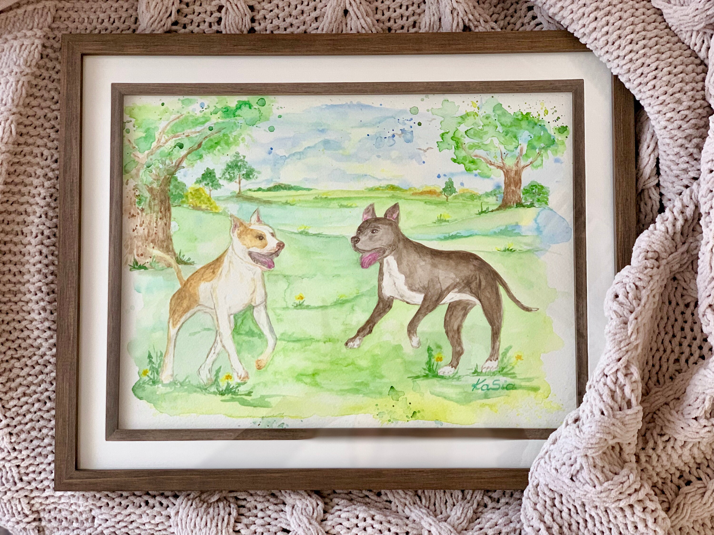 Dog Portrait, Cat Portrait , Pet Portrait, Custom Dog Portrait, , Dog ...