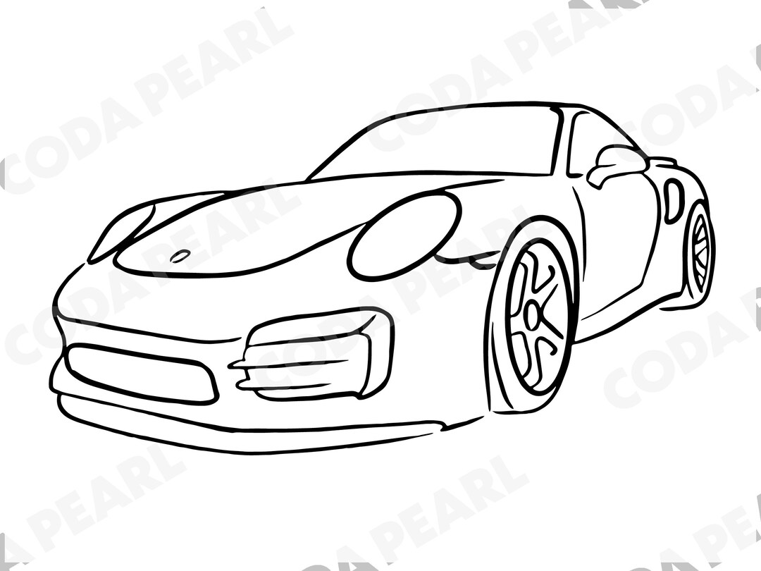 Sports Car Digital PDF Print - Etsy