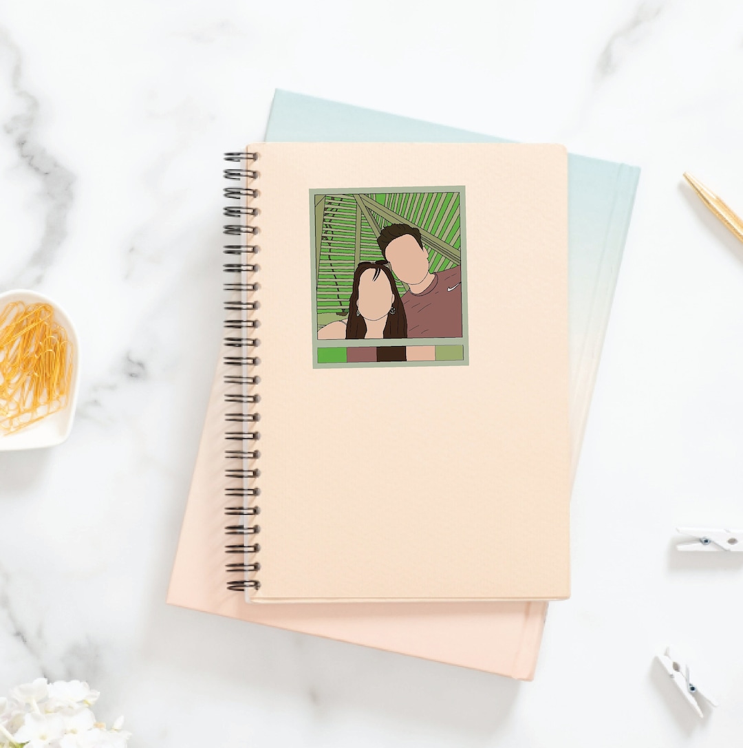 Custom Line Art Sticker - Etsy