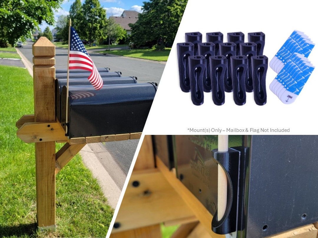 5/16" Stick Flag Holder Mounting Bracket - 12 Pack - Removable Adhesive or Screw Mount - Etsy