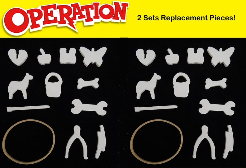 2 Complete Sets Operation Game Replacement Pieces & Parts - Etsy