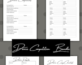 Dance Competition Printable Bundle | Dance Garment Bag Labels | Dance ...