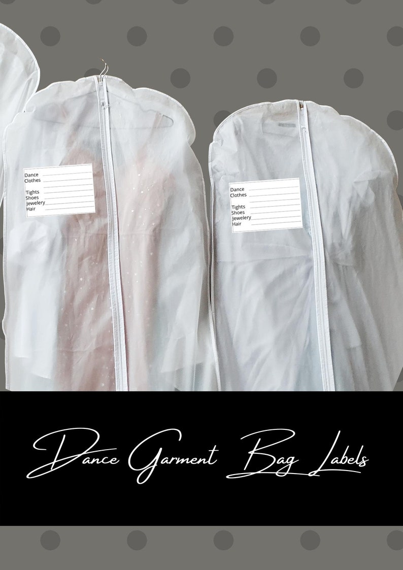 Dance Competition Printable Bundle | Dance Garment Bag Labels | Dance ...