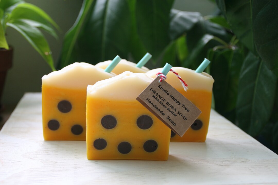 Orange Boba Tea Soap: Handmade With Shea Butter - Etsy