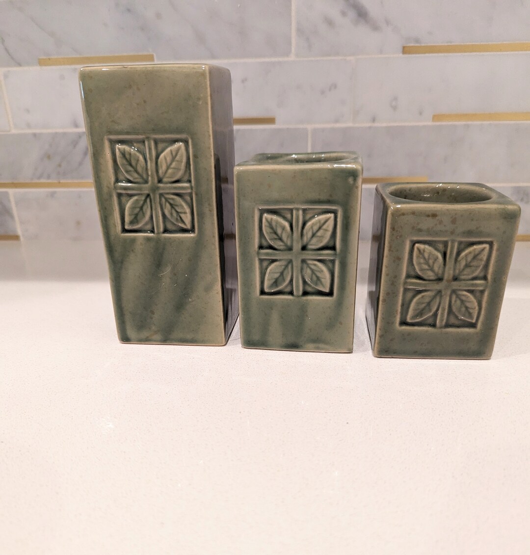 Vintage Set of MCM Candle Holders - Etsy