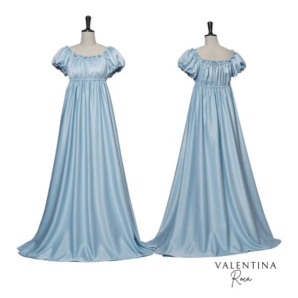 Blue Regency Dress - Etsy