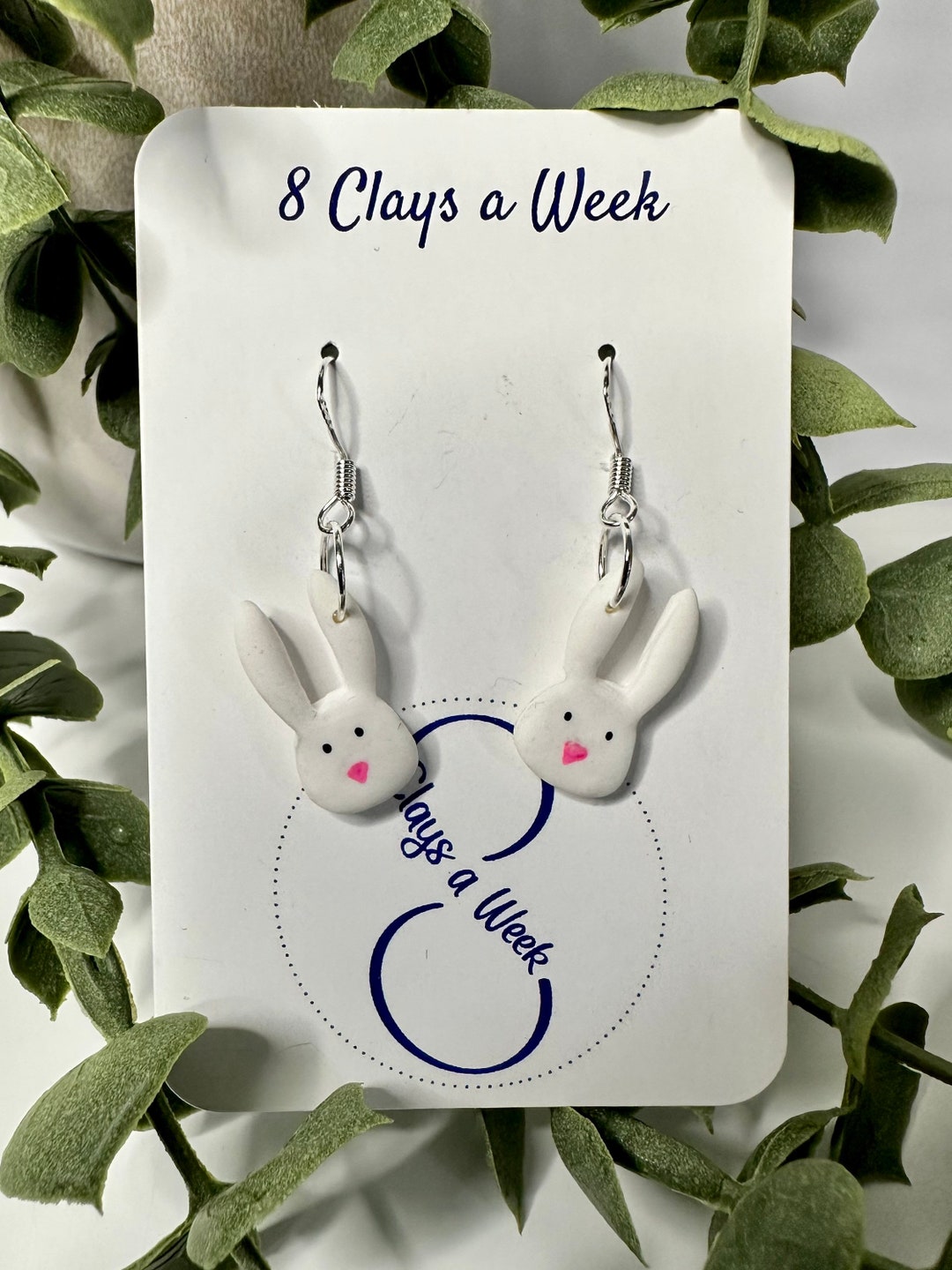 White Bunny Rabbit Earrings, Rabbit Earrings, Easter Earrings for Her ...