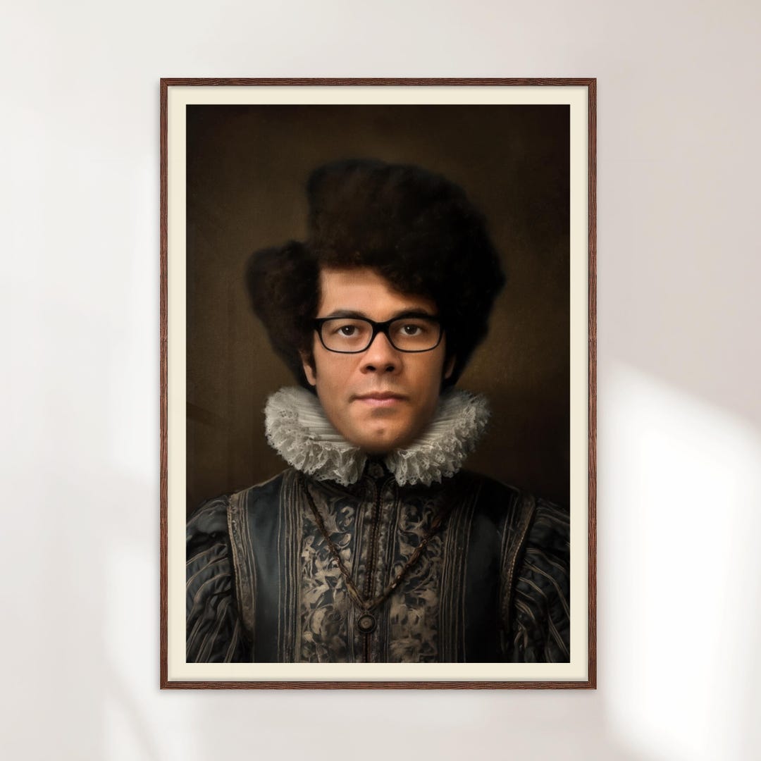 Maurice Moss Print, the IT Crowd Poster, Funny Bathroom Wall Art, Geeky ...