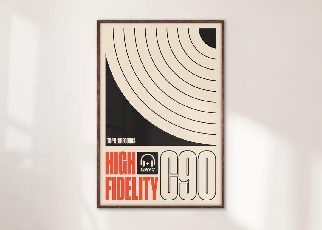 High Fidelity Art Print, Vintage Movie Poster, Wall Art, Gifts for ...