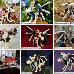 Selene the Skeletal Dragon Amigurumi Crochet Pattern US Terms PDF - Etsy