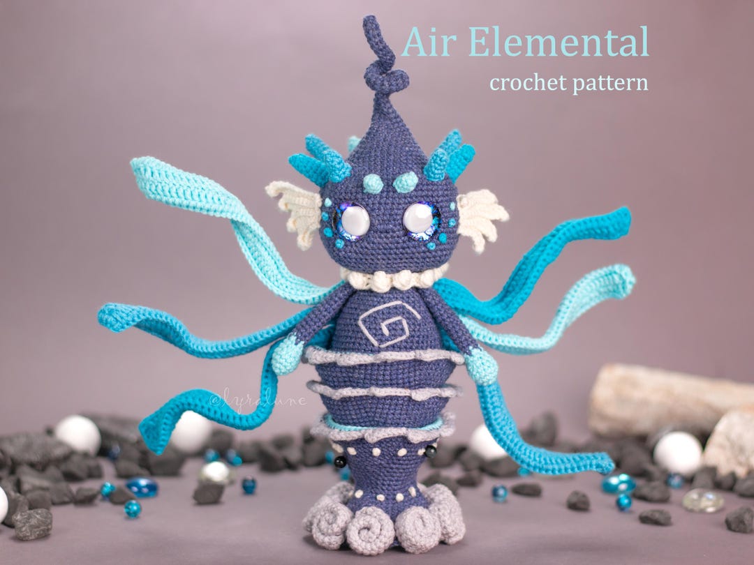 Air Elemental Amigurumi Crochet Pattern • US Terms PDF - Etsy